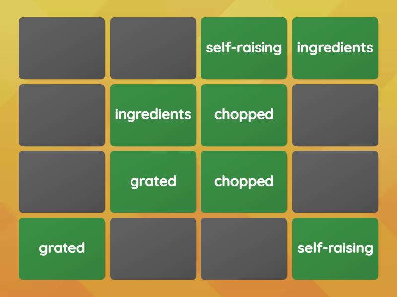 How To Make a Pizza - Matching pairs