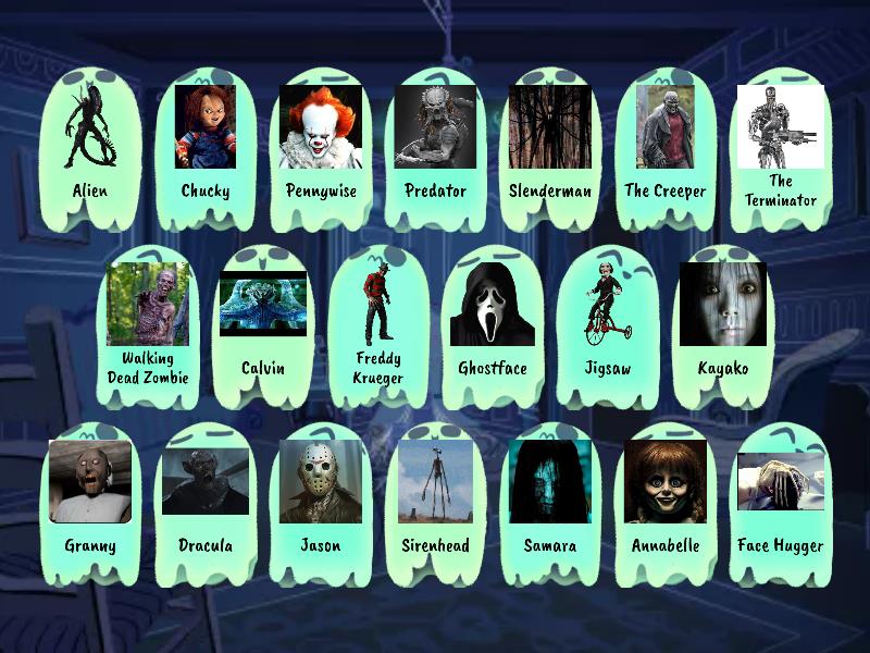 Guess Who - Horror - Flip tiles