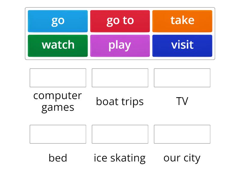 Week 1 - 7A - Common verbs - Match up