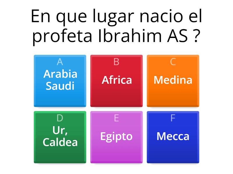 El profeta Ibrahim AS - Quiz
