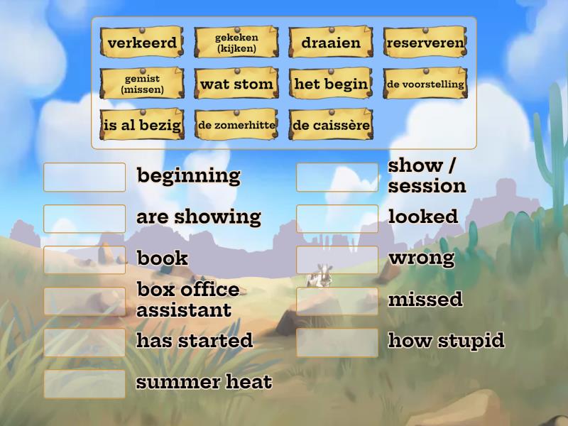 A2 H16 p. 223 vocabulaire deel 1 - Verbinden