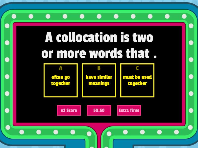 GENERALIZATION - Gameshow quiz