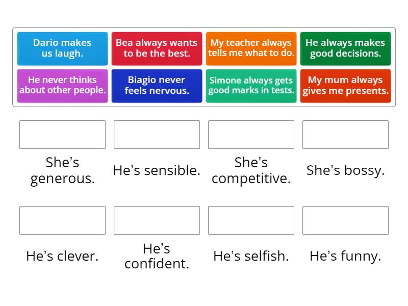 Personality - Match up