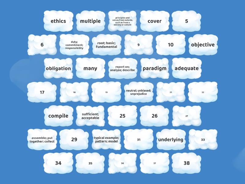 News - Vocabulary (Challenging) - Matching pairs