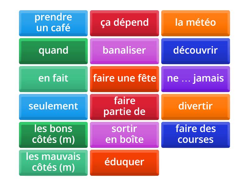 JGF - AQA GCSE - French - 3.1 H - Le weekend, qu'est-ce que tu fais ...