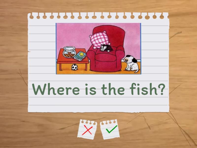 Prepositions of place -IN, ON, UNDER, NEXT TO. - Flash cards