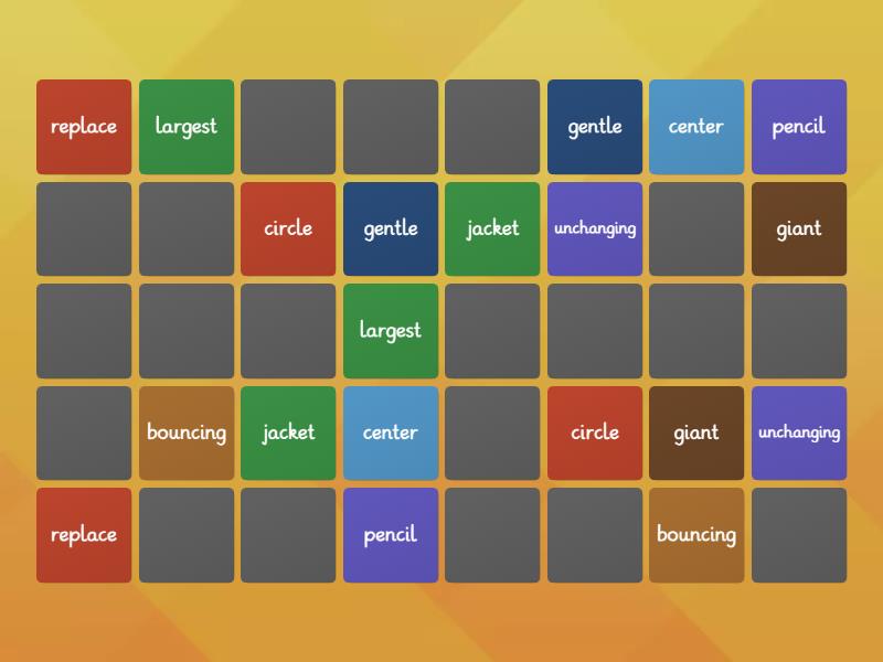 3rd grade spelling match 3/28/23 - Matching pairs