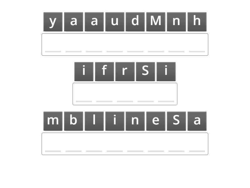 Cuba Susun Saya - Anagram