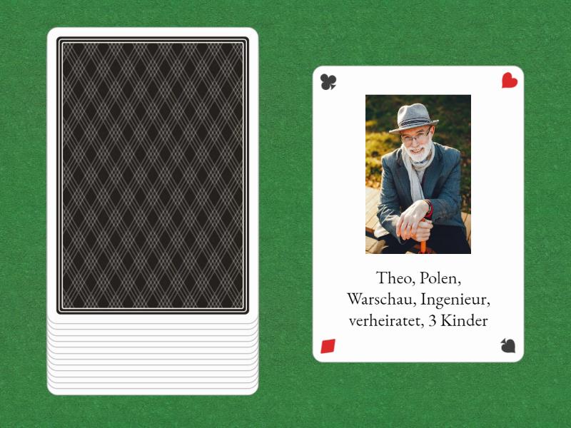 Stellen Sie die Personen vor! - Speaking cards