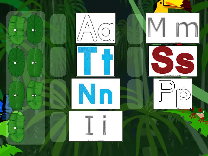 Letter match a,m,s,t,p,n,i - Match up