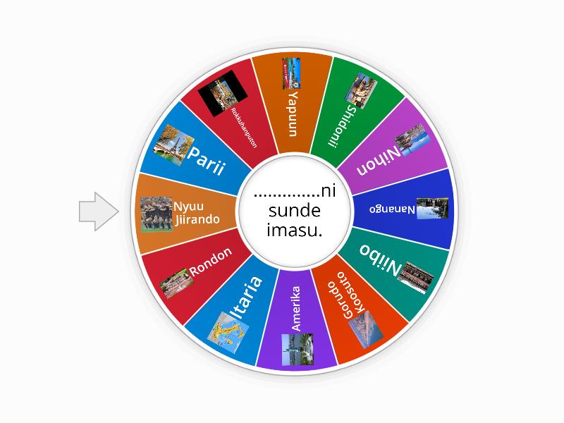 Doko ni sunde imasu ka? - Spin the wheel