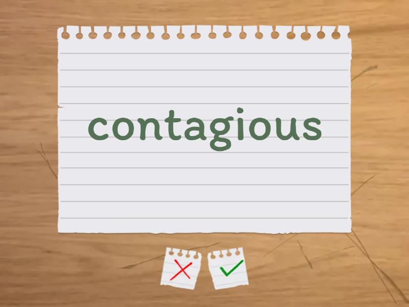 contagious - Flash cards