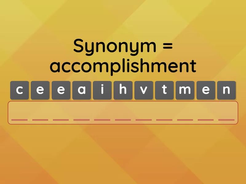 vocabulary 5 - Anagram