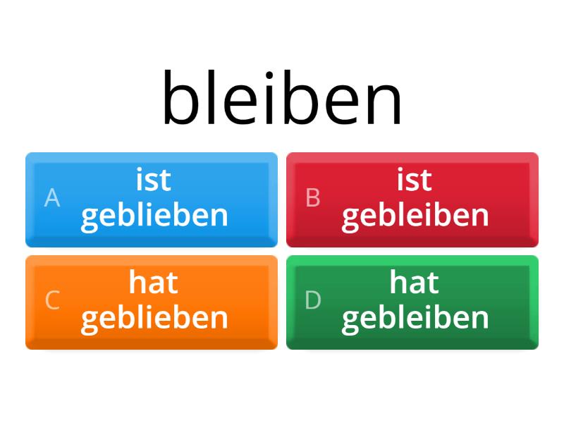 Starke Verben - Quiz