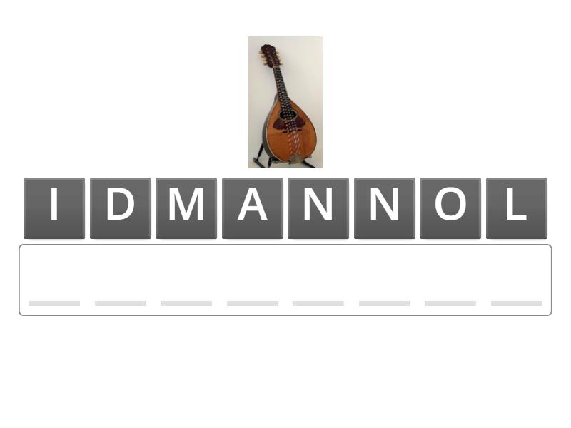 Music Instruments - Anagram
