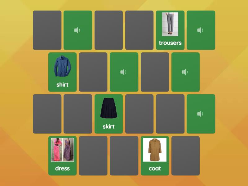 Go Getter 1. Clothes - Matching pairs