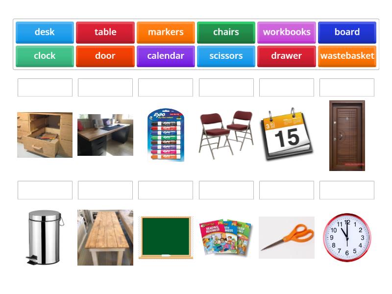 Unit 2 - Classroom Vocabulary - Match up
