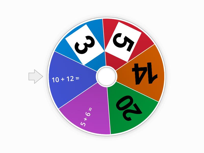 Sumas y Numeros - Spin the wheel