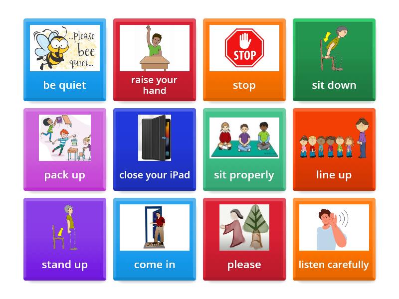 Classroom instructions (year 1) - - Flip tiles