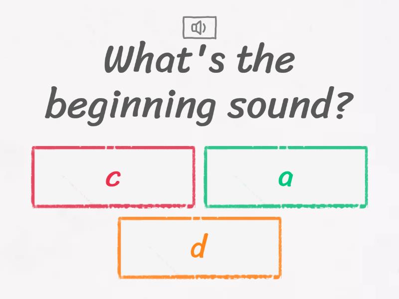 What's the beginning sound? - Quiz