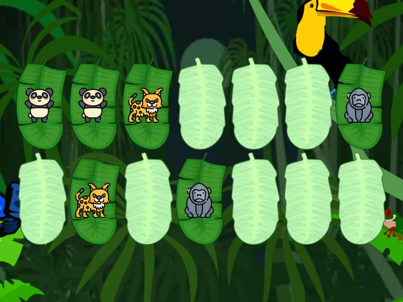 MEMORY ANIMALES - Matching pairs