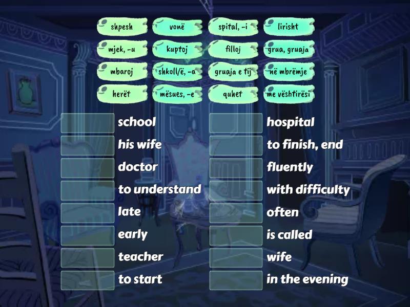 Vocab Reading - Match up