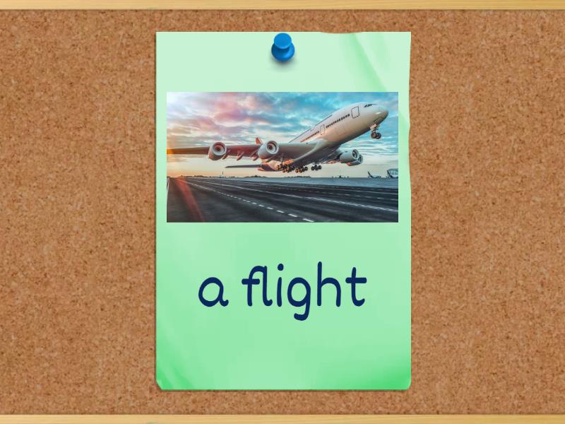 Travelling: at the airport - Flash cards