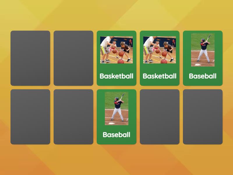 Sports - matching - Matching pairs