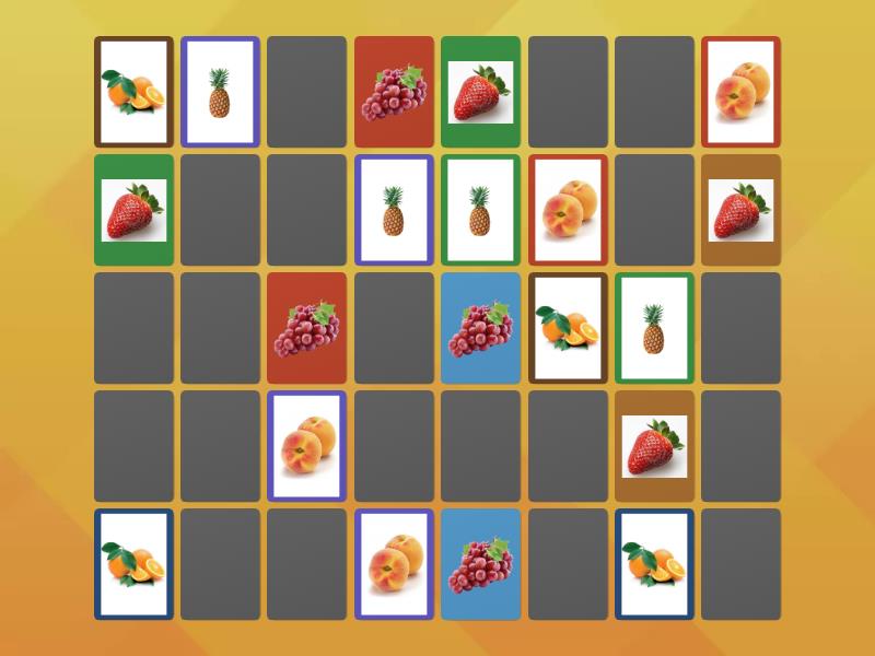 frutas - Matching pairs