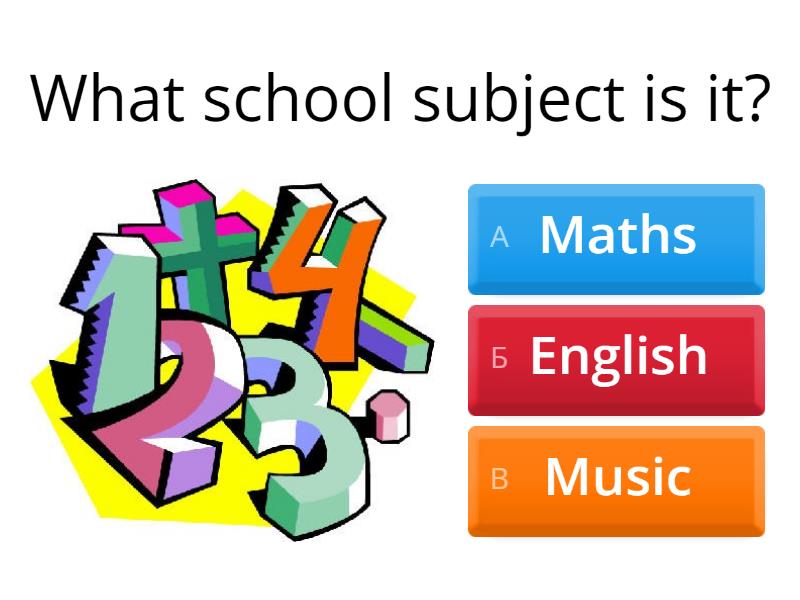 School subjects - Quiz