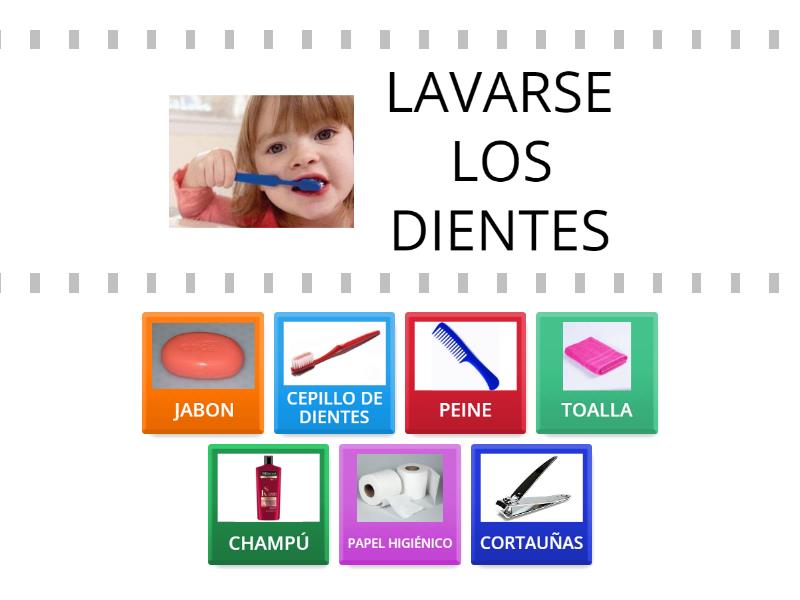 HIGIENE Y Aseo PERSONAL - Find the match