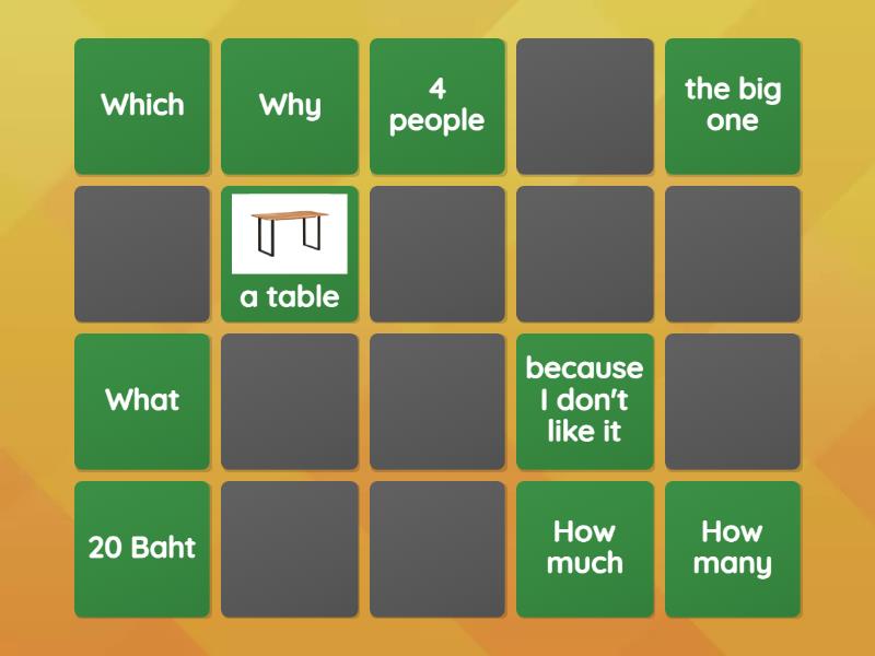 Wh Question Matching - Matching pairs