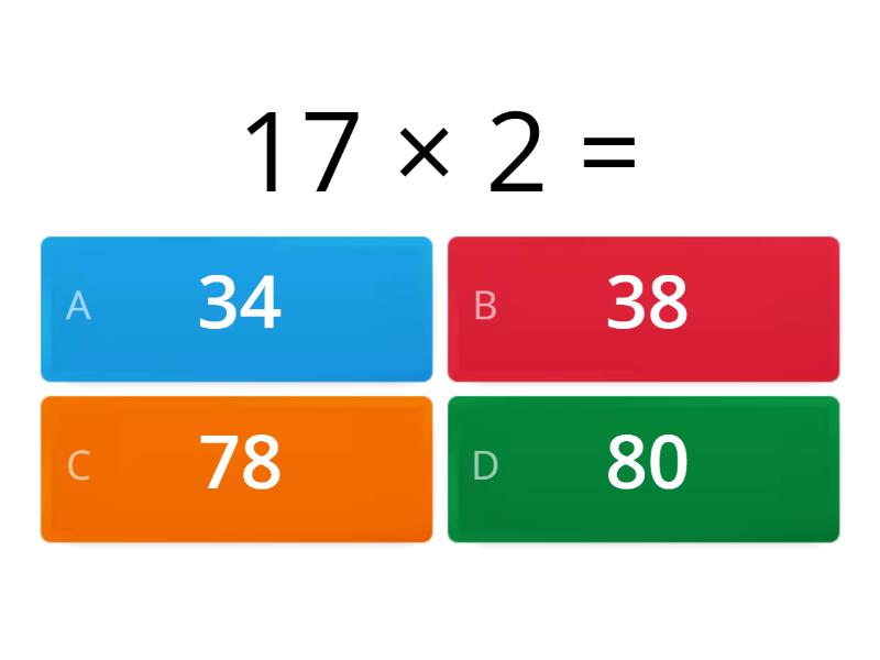 17 Times Table Q - Quiz