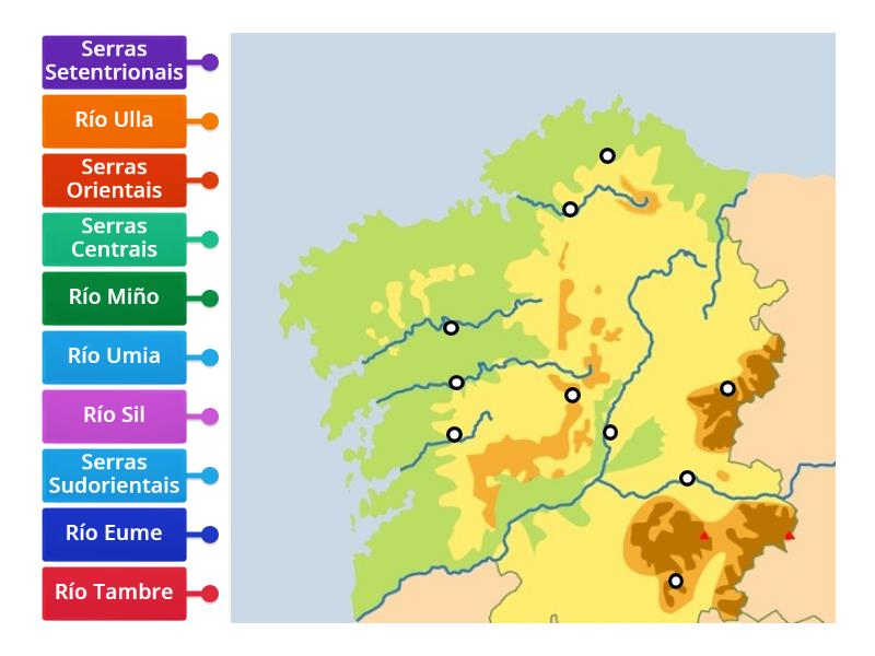 MAPA GALICIA EXAME - Labelled diagram