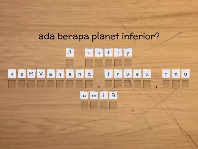 planet inferior - Anagram
