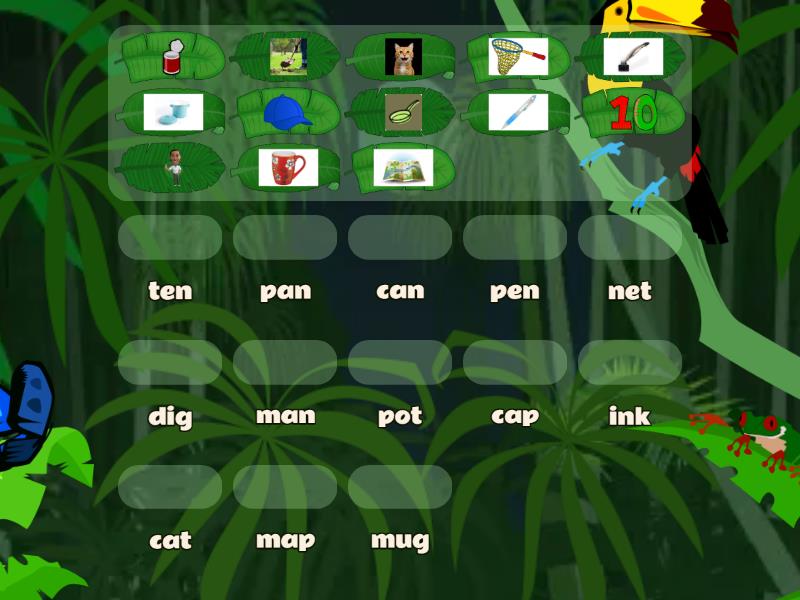 final short a - Match up