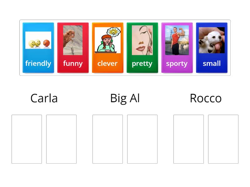 Adjectives - Group sort