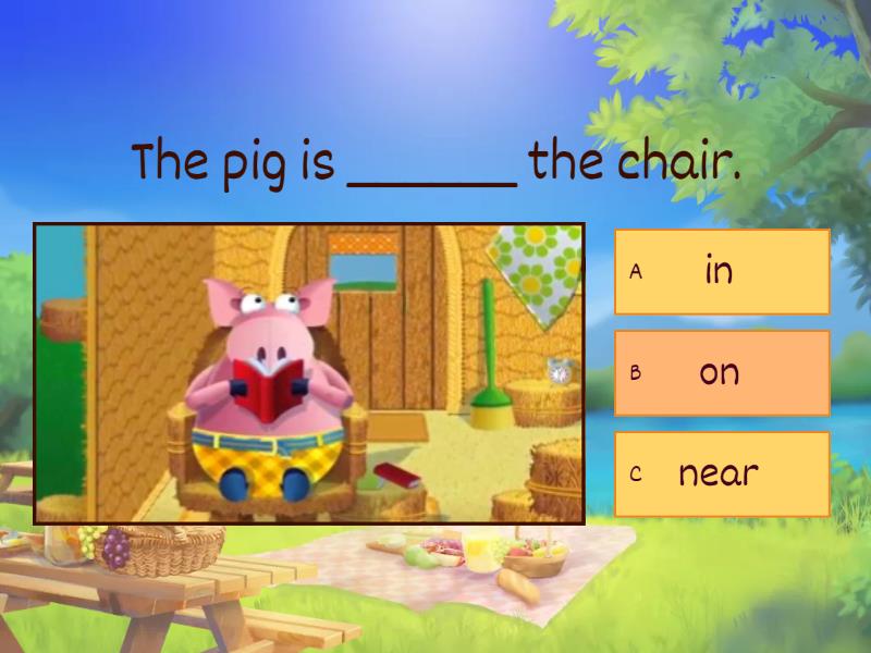 The Three Little Pigs Prepositions - Quiz