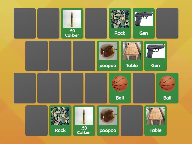 Hard Matching Game - Matching pairs