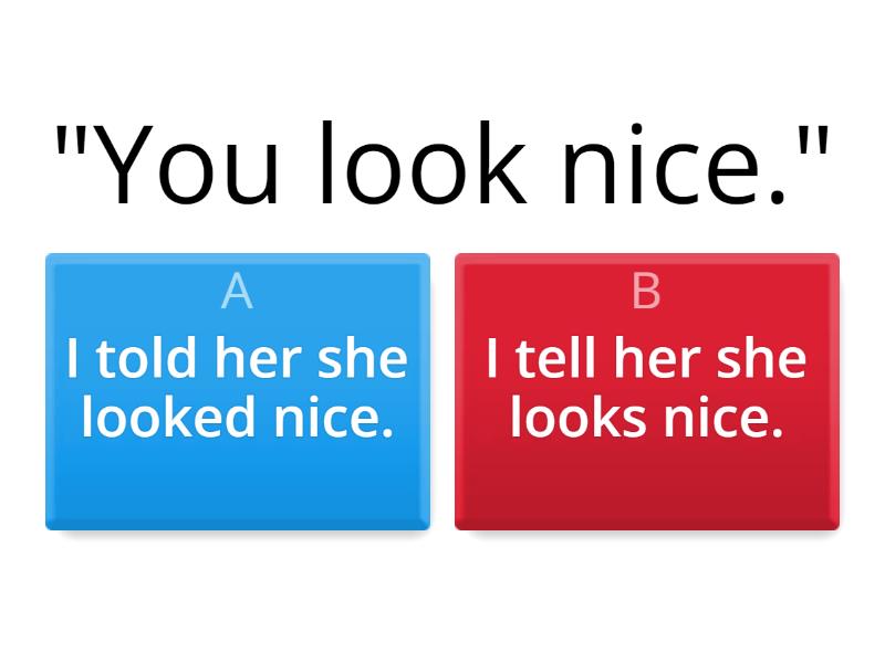 ESOL E3 Reported Speech - Quiz