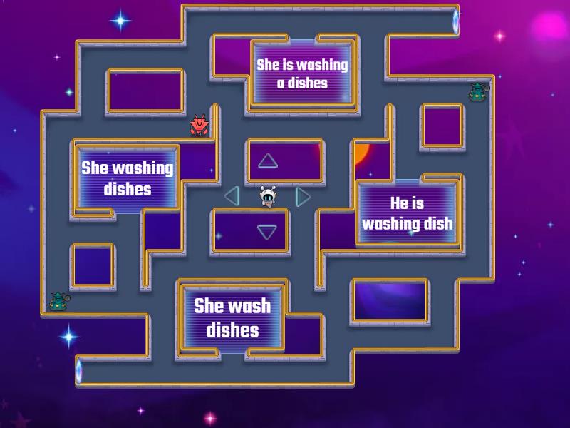 Present continuous - Maze chase