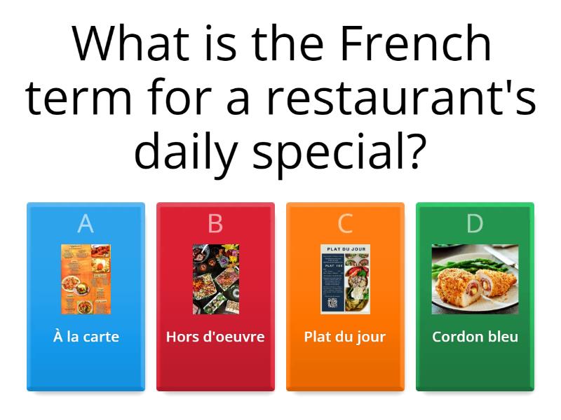 RESTAURANT TRIVIA - Quiz
