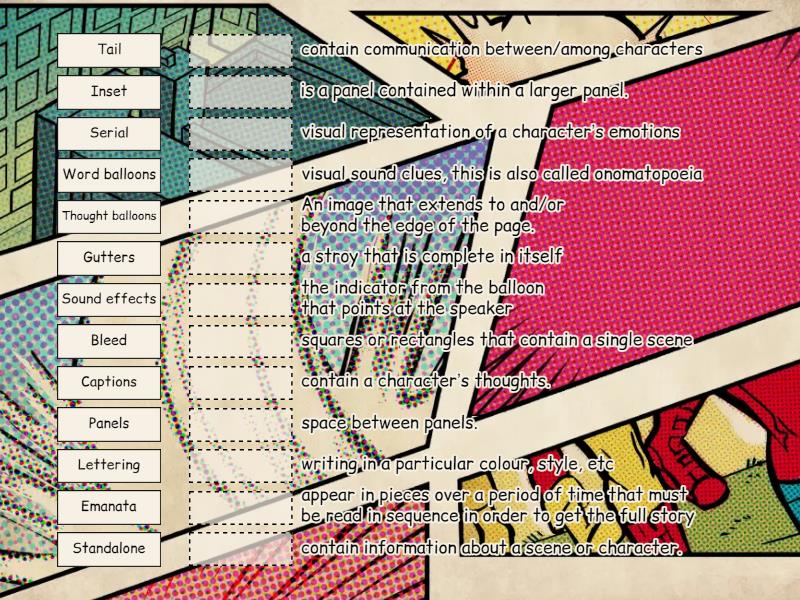 Intro to graphic novels - Match up