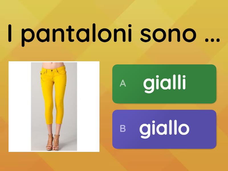 COLORI - aggettivi - Quiz