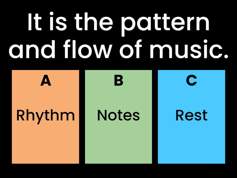 Music 3: Lesson 2: Rhythm (Notes & Rests) - Quiz