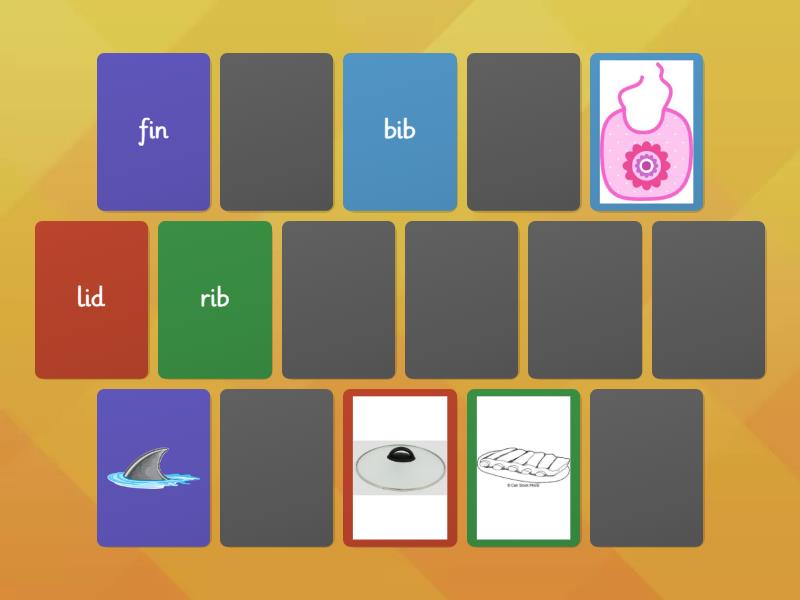 G1 Phonics Short i - Matching pairs