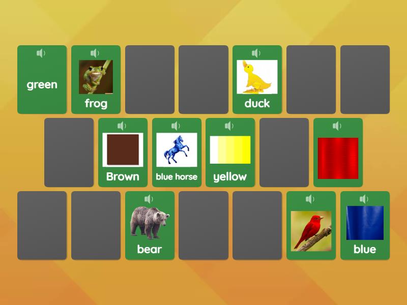 brown bear - Matching pairs