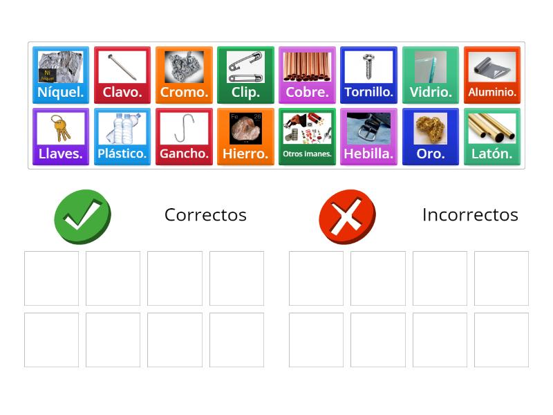 Objetos atraidos por imanes - Group sort