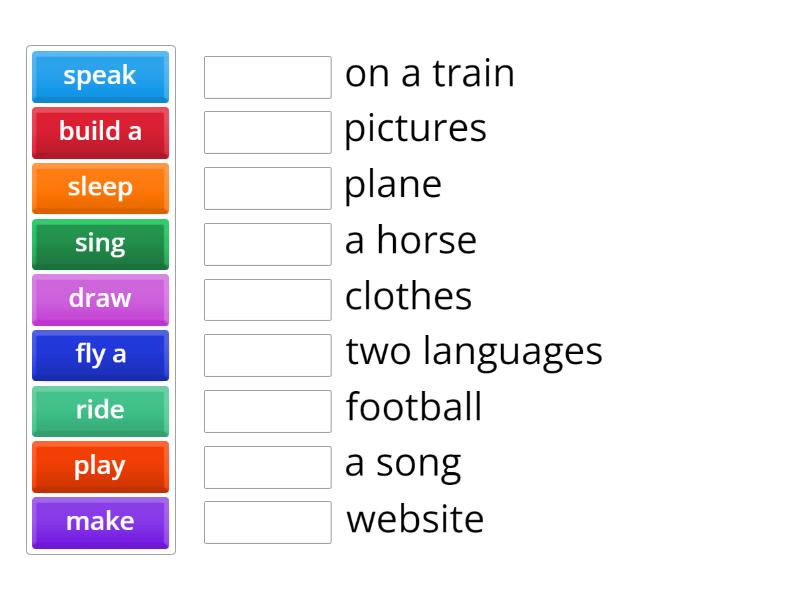 Collocations - Match up