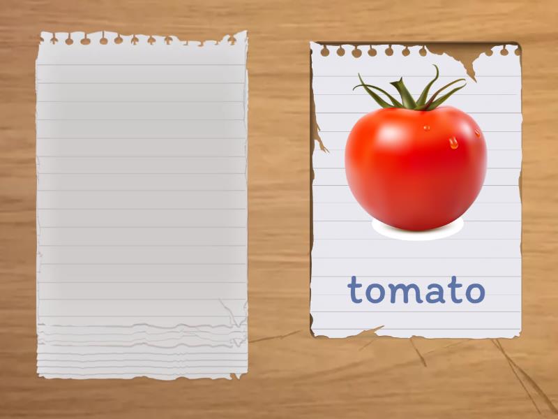 Vegetables - Speaking cards